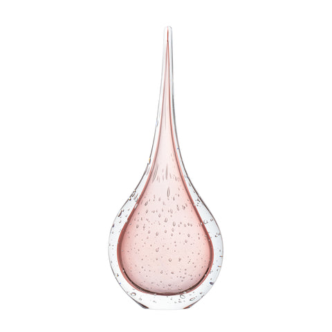 Kit De Decoração Em Murano Gotas Leaf + Cachepot Téo Vintage Rose ...